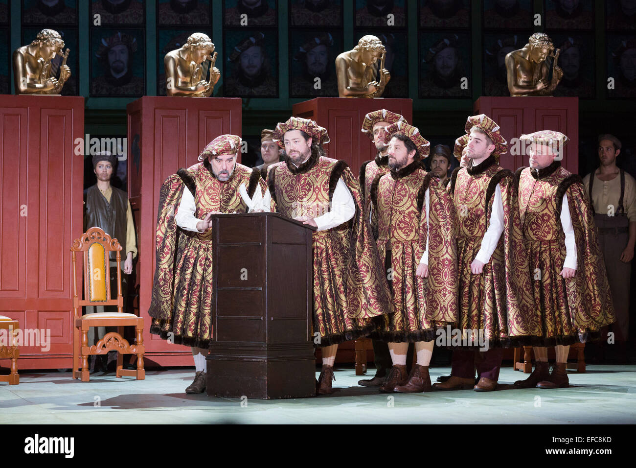 London, UK. 30 January 2015. Pictured: Mastersingers. Richard Wagner's ...