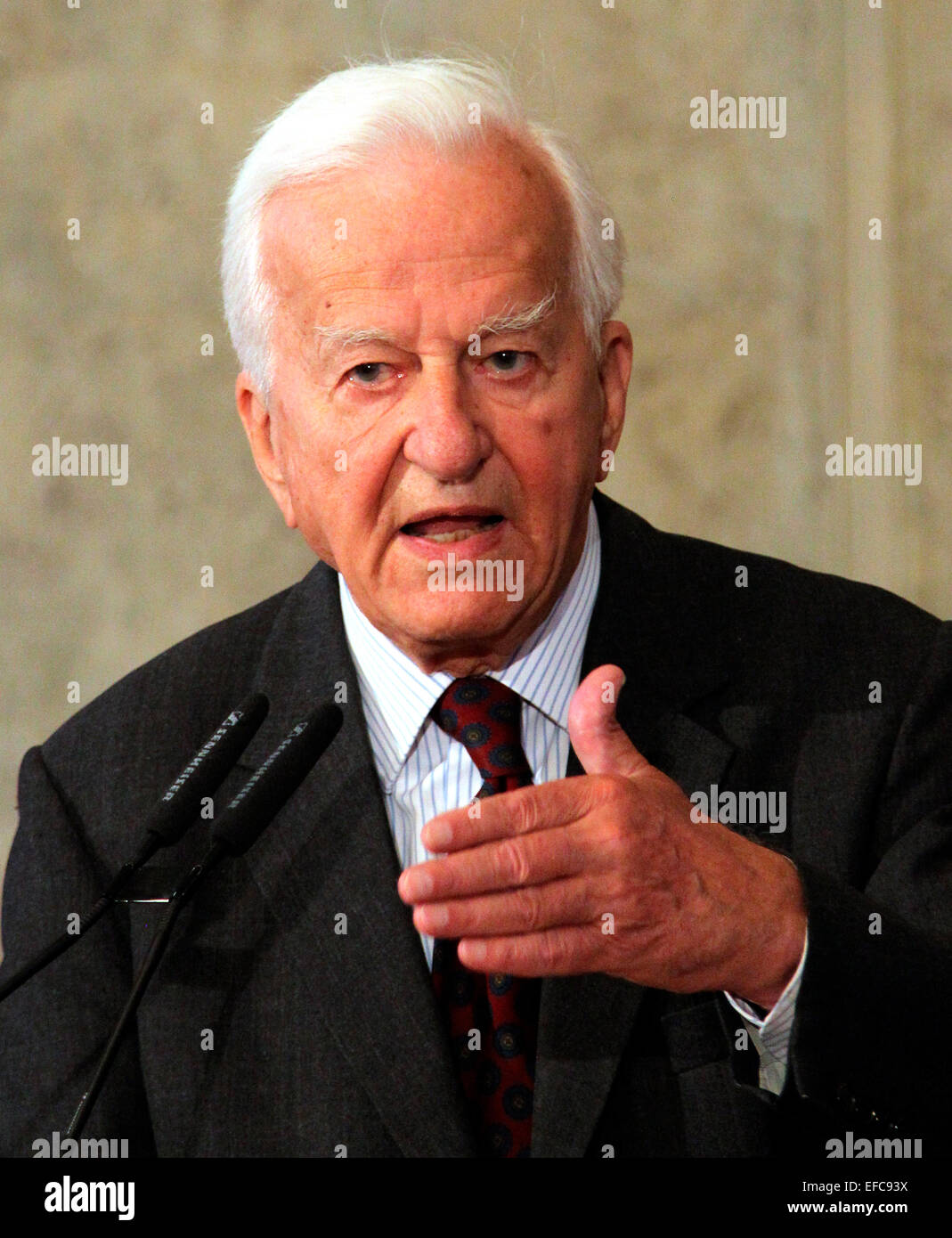 Berlin, Germany. 27th Apr, 2010. Former German President and Mayor of ...