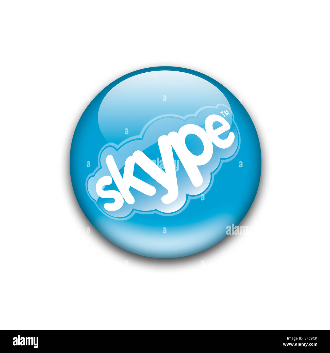 Skype logo icon symbol emblem flag Stock Photo - Alamy