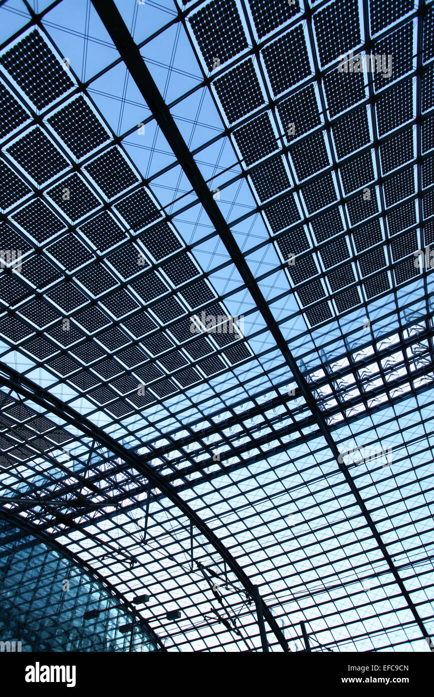 Glass roof - abstract industrial background Stock Photo - Alamy