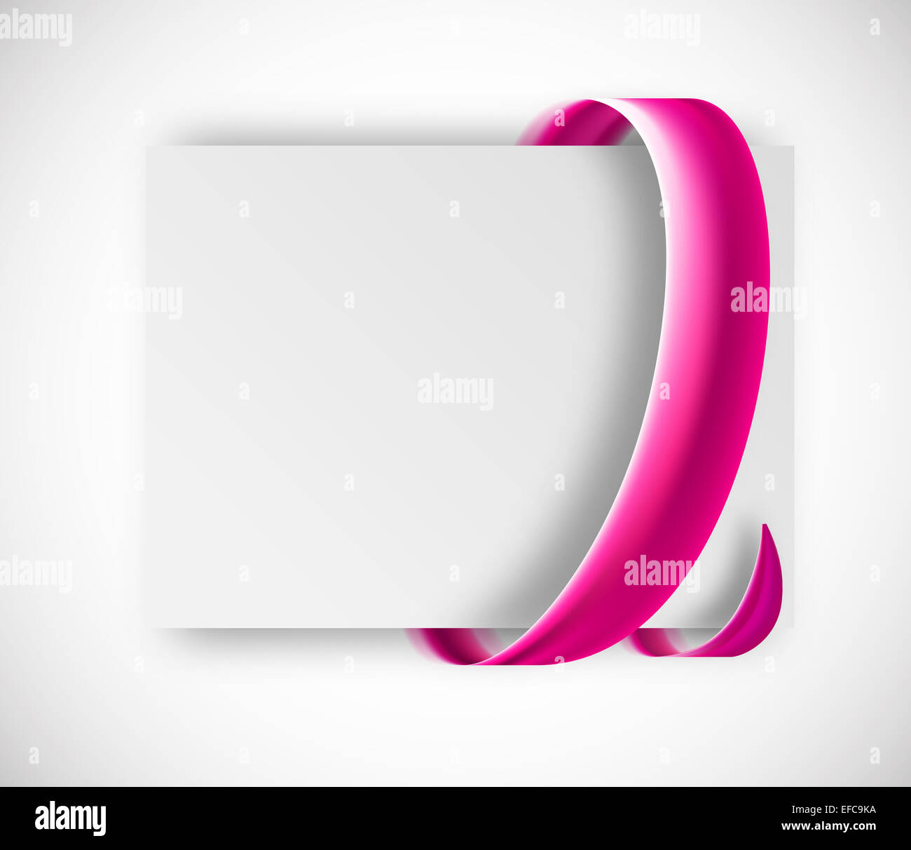 Business card with tag ribbon tape. Vector illustration Stock Photo - Alamy