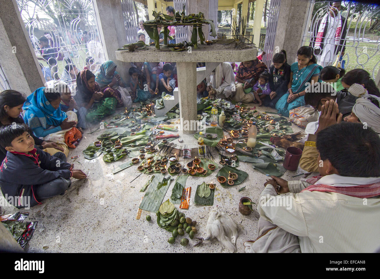 Sivasagar, Assam, India. 31st Jan, 2015. People of the Tai-Ahom ...