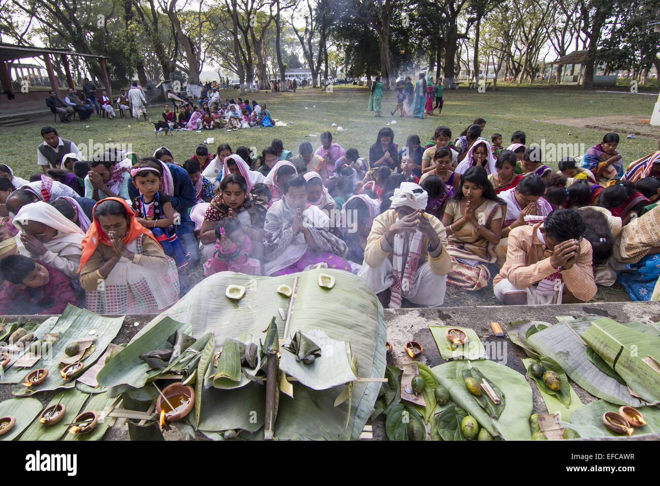 Sivasagar, Assam, India. 31st Jan, 2015. People of the Tai-Ahom ...