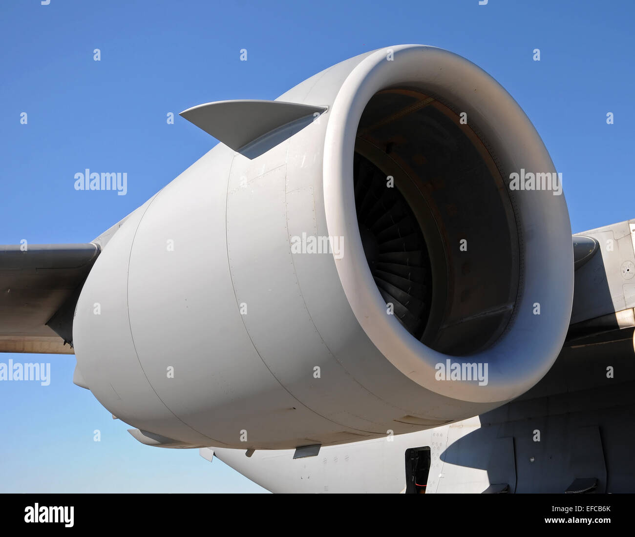Giant jet engine closeup view of intake Stock Photo - Alamy