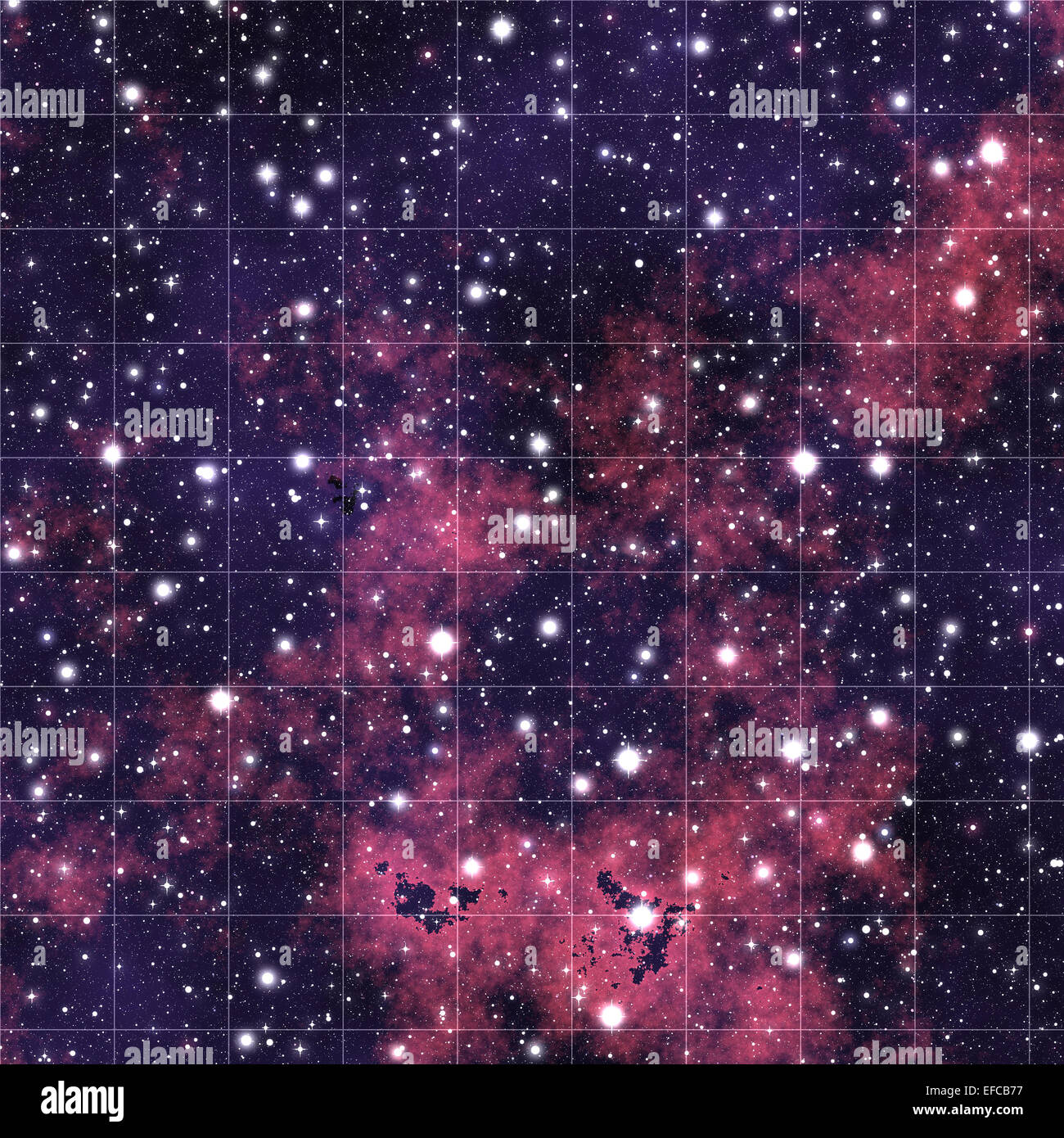 Map of the night sky with millions of stars Stock Photo - Alamy