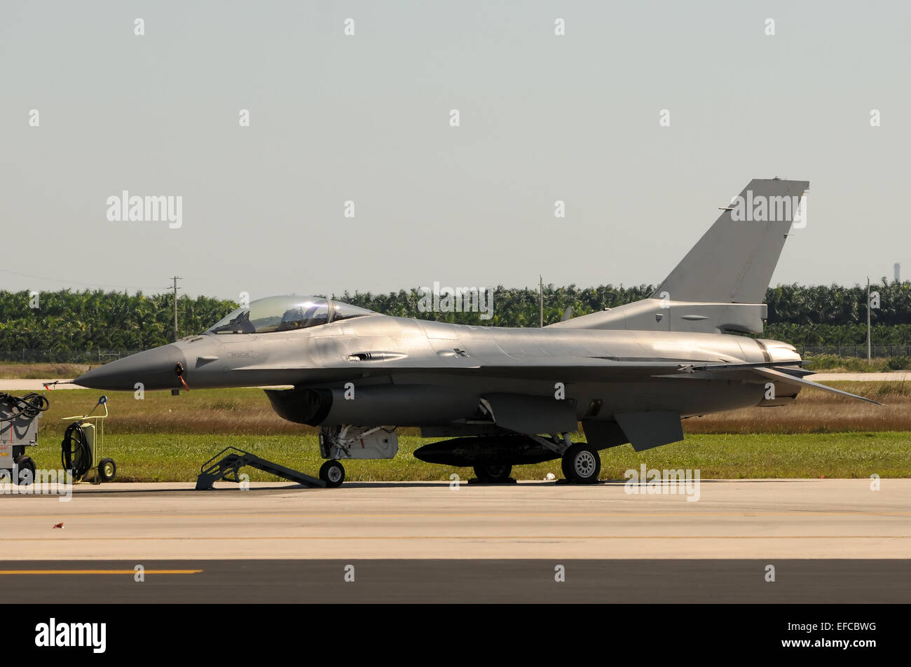 Air Force jetfighter parked on the ground side view Stock Photo - Alamy