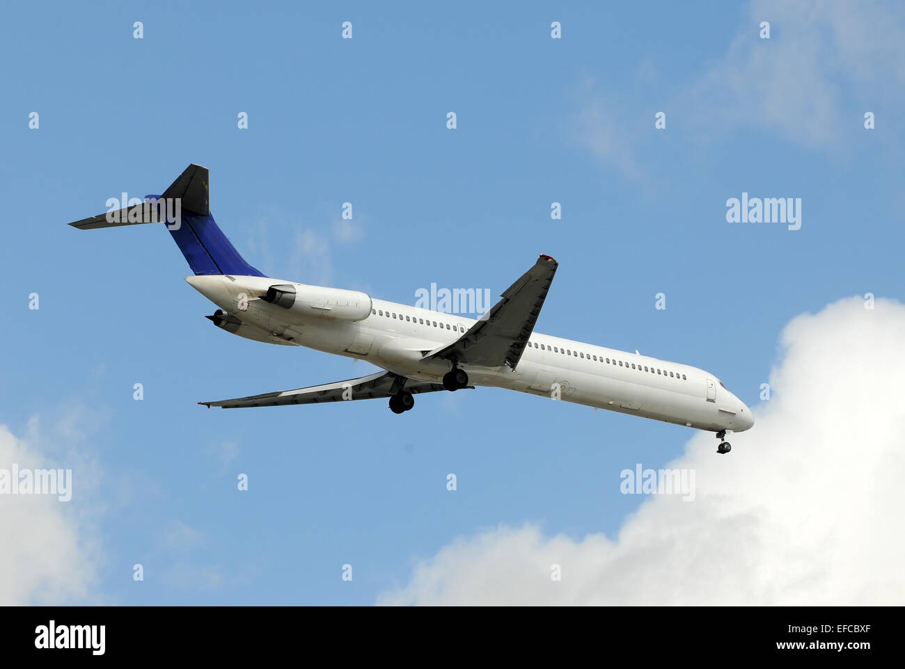 Modern passenger jet airplane in flight Stock Photo - Alamy
