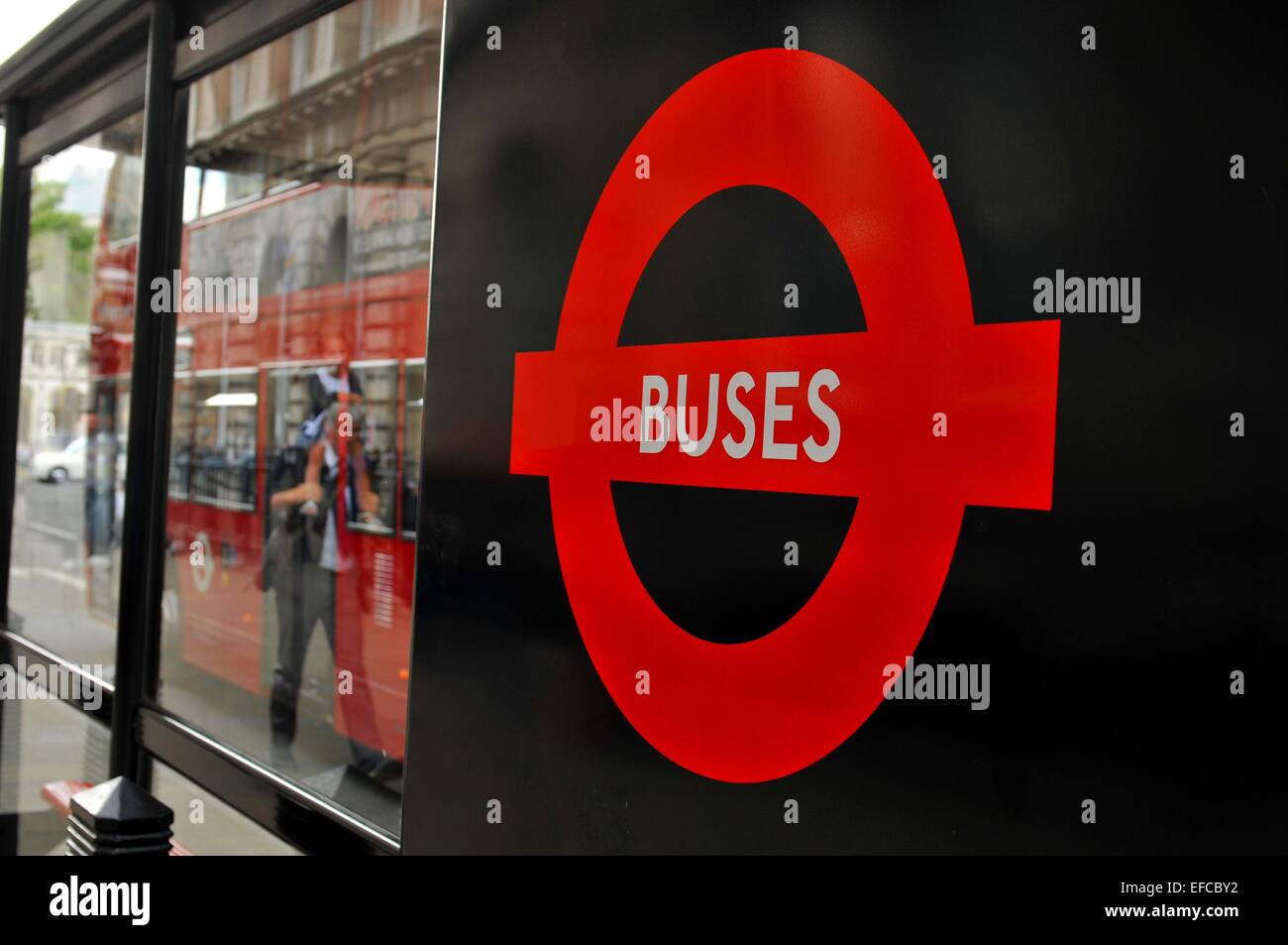 Bus stop sign westminster london hi-res stock photography and images ...