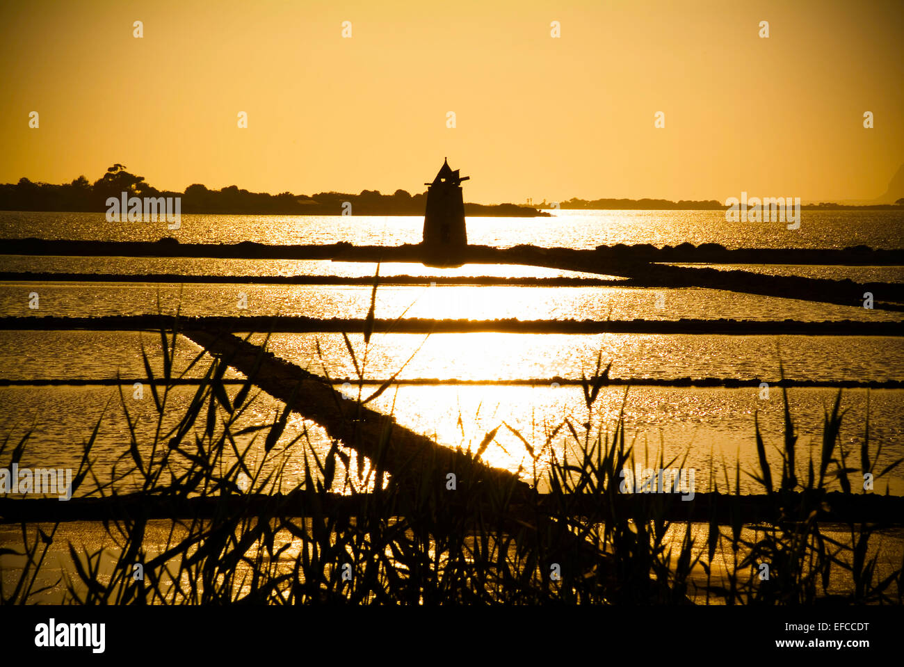 Natural Reserve Stagnone Lagoon of Marsala (Sicily), saltworks and ...