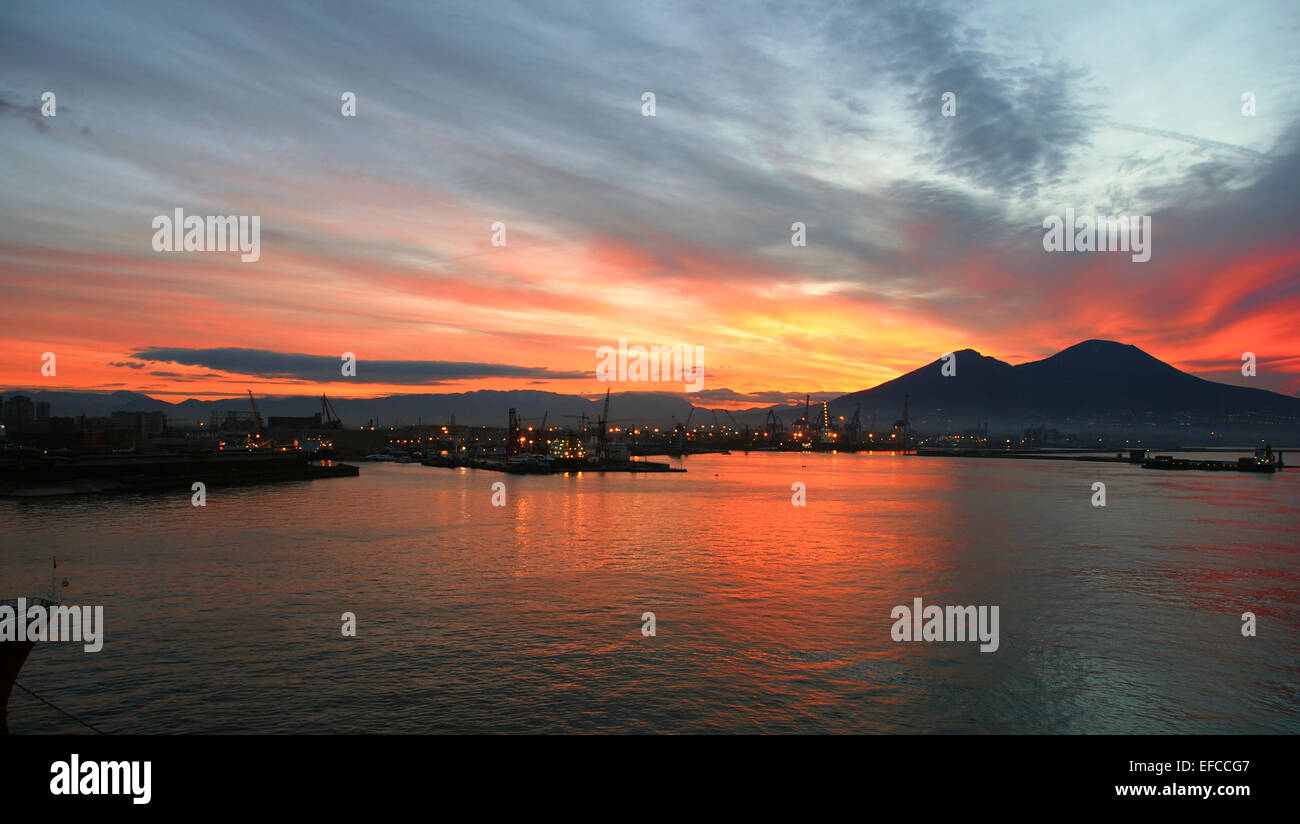 Sunrise Over Mount Vesuvius High Resolution Stock Photography and ...