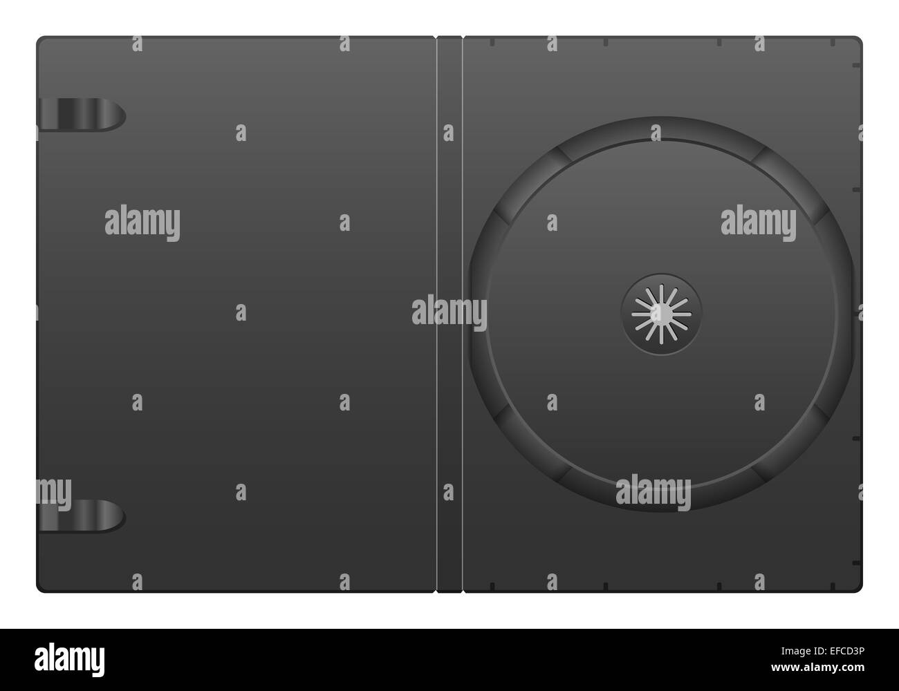 Compact disc case on a white background Stock Photo - Alamy