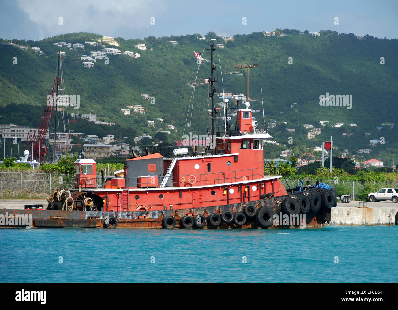 Industrial ship in port Stock Photo - Alamy