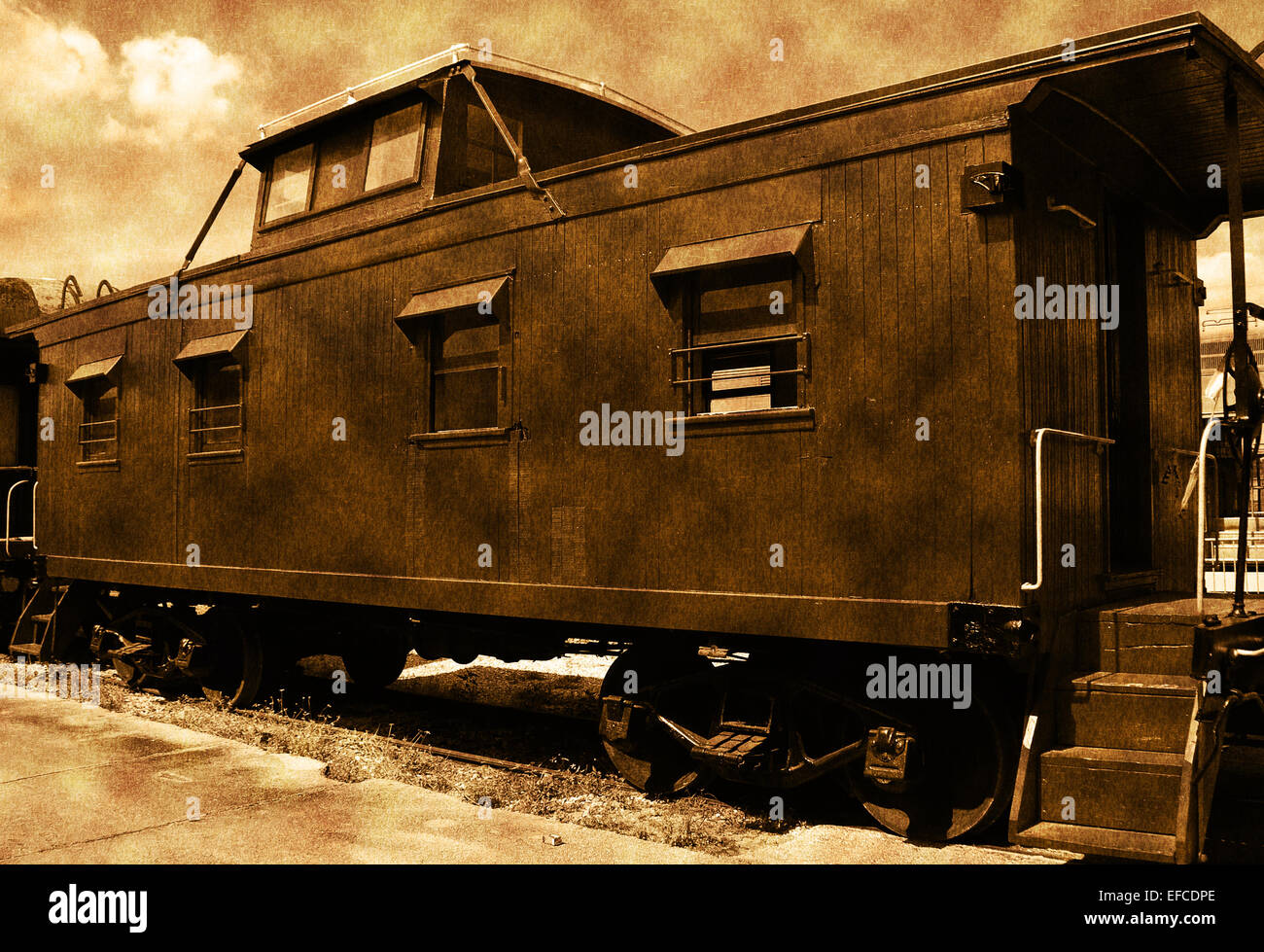 Old caboose hi-res stock photography and images - Alamy