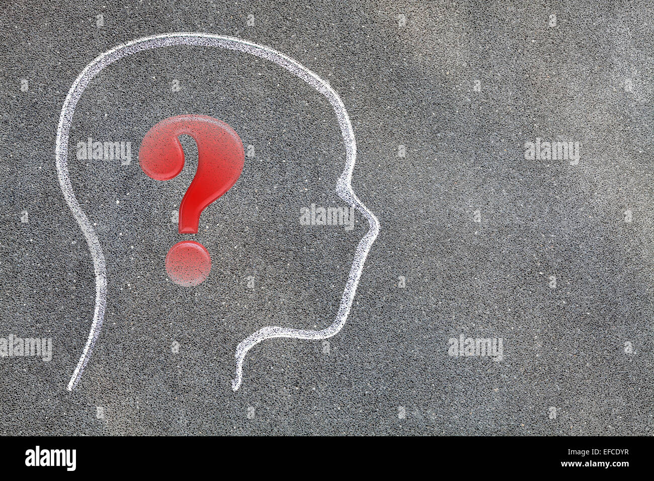 Question mark brain hi-res stock photography and images - Alamy