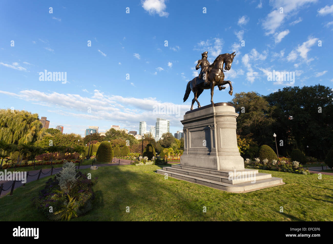 Boston George Washington Statue Stock Photo - Alamy