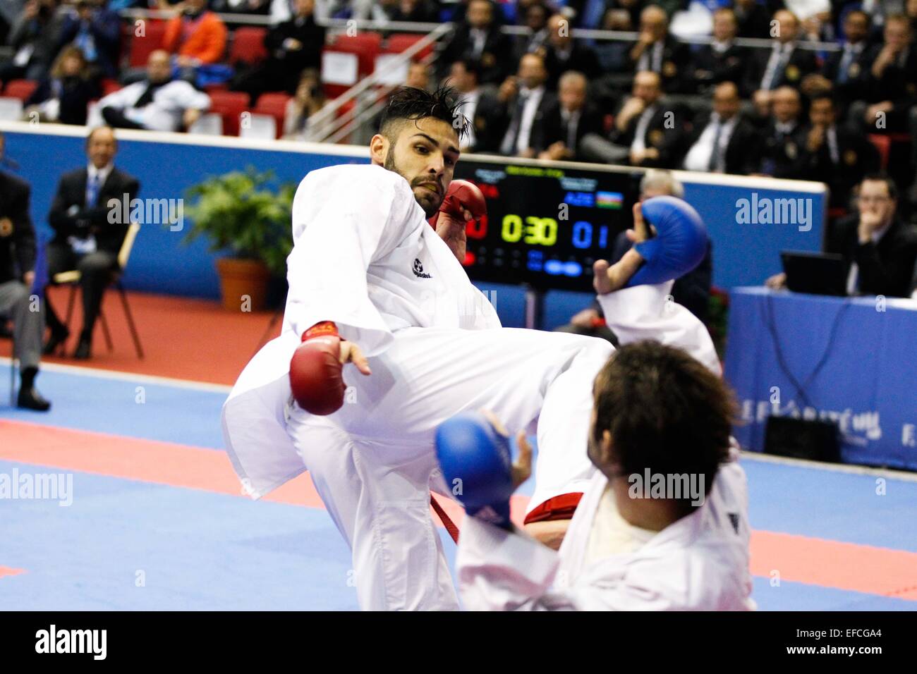 Luigi BUSA/Rafael AGHAYEV - 24.01.2015 - Open de Paris - Karate Premier ...