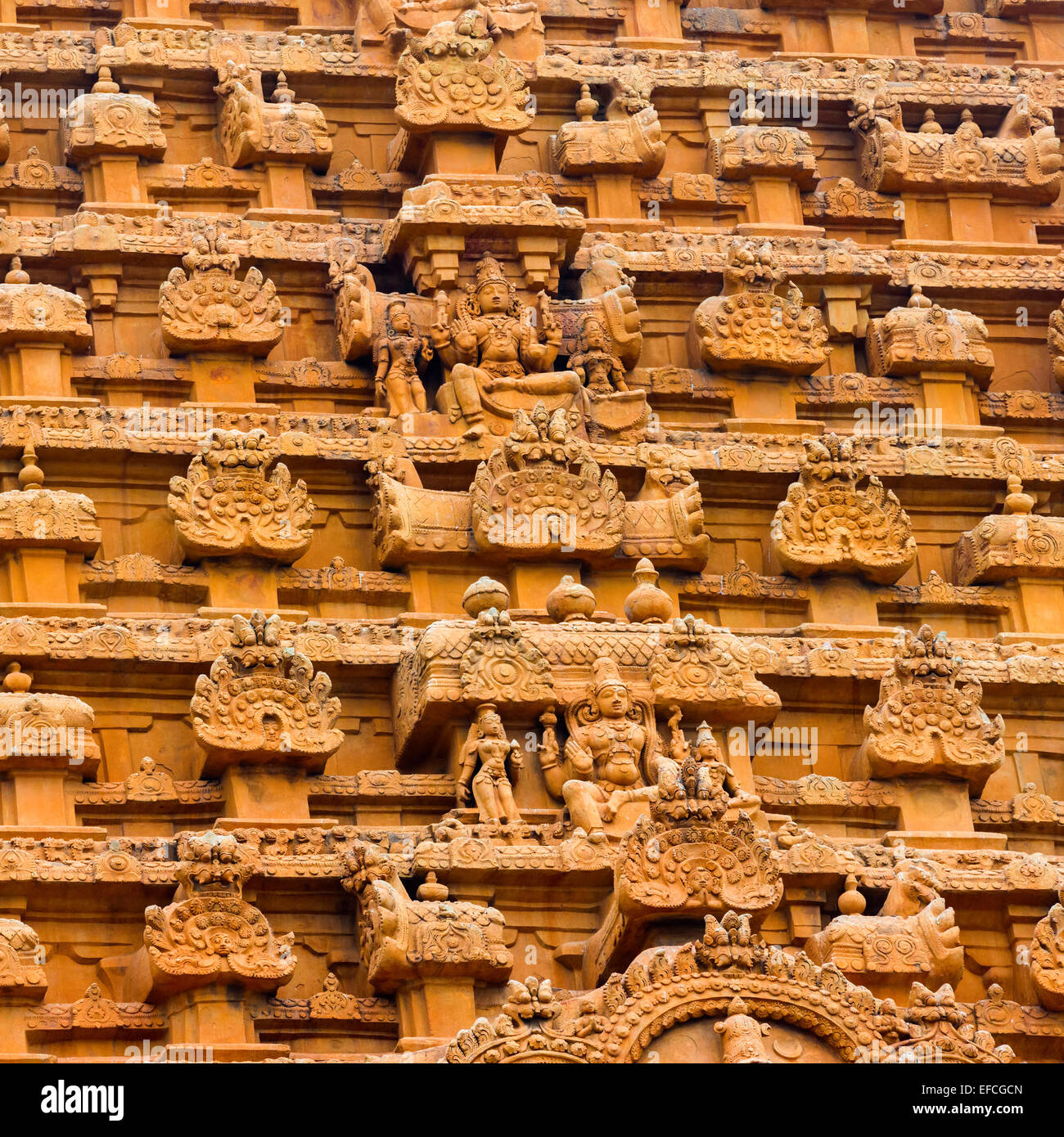 great architecture of Hindu Temple element entrance gate, bas-relief ...