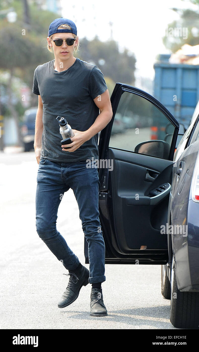 Austin Butler out and about in Santa Monica Featuring: Austin Butler ...