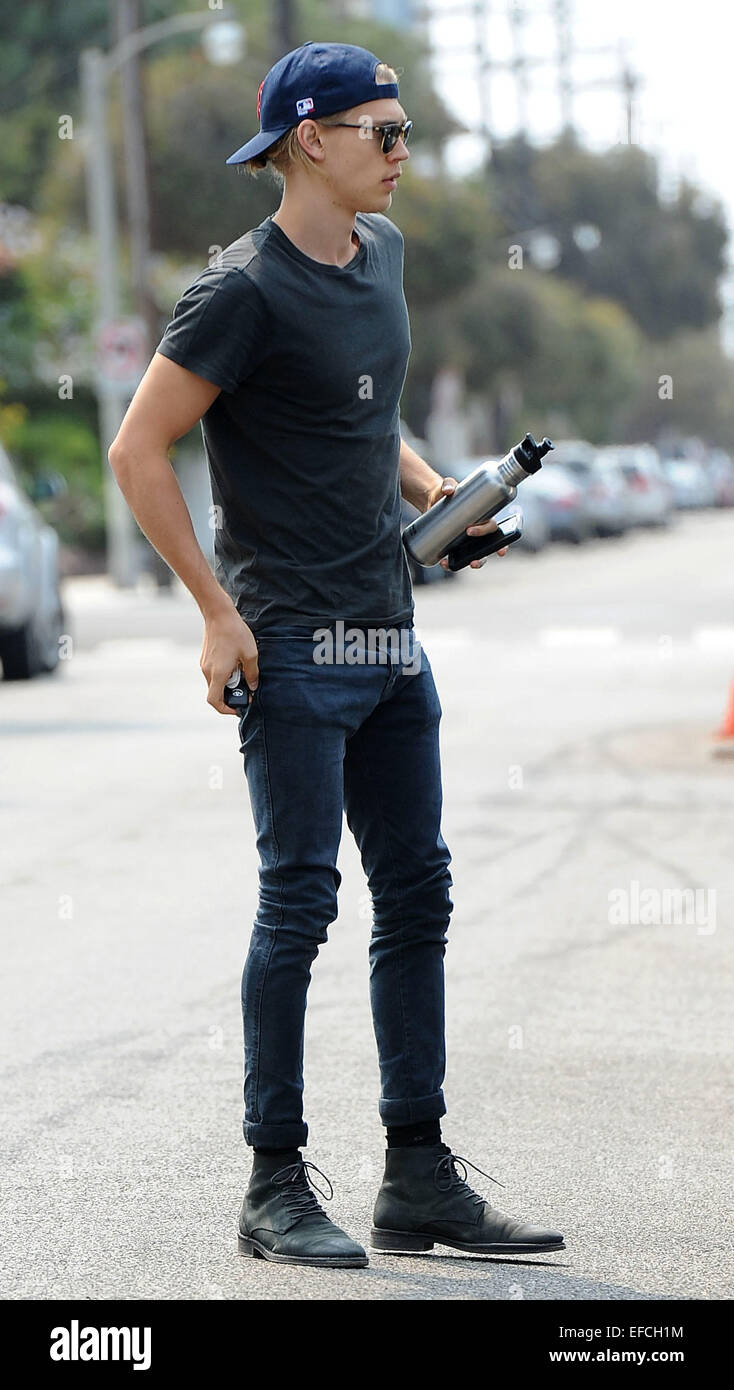 Austin Butler out and about in Santa Monica Featuring: Austin Butler ...