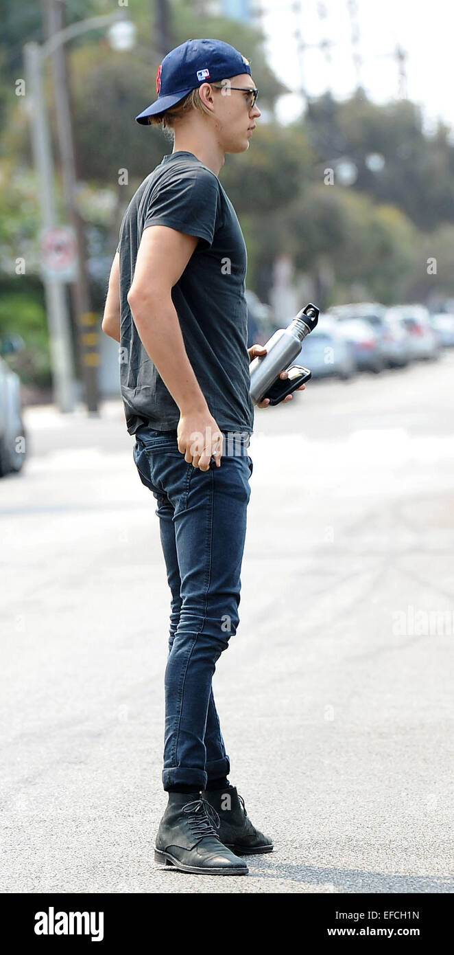 Austin Butler out and about in Santa Monica Featuring: Austin Butler ...