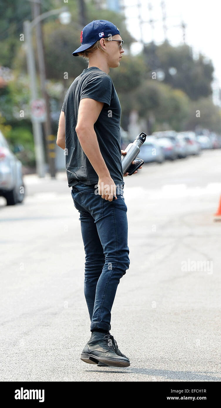 Austin Butler out and about in Santa Monica Featuring: Austin Butler ...