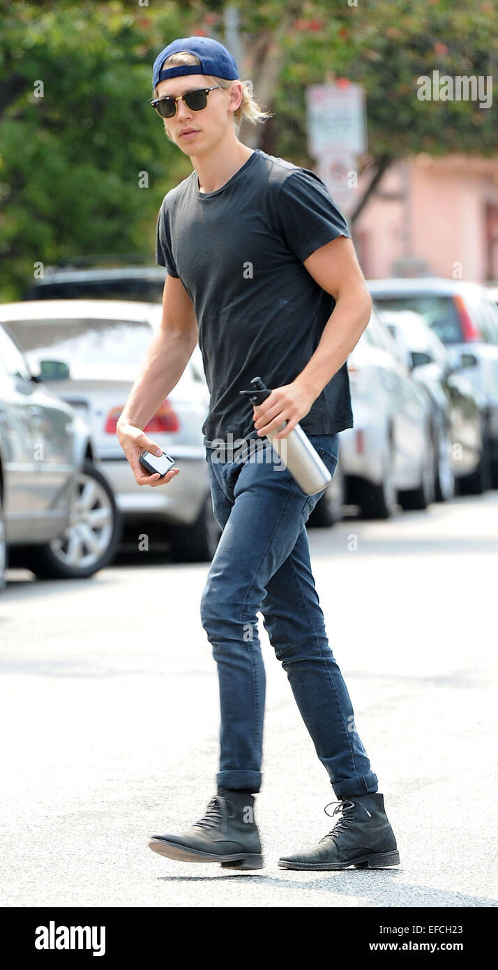 Austin Butler out and about in Santa Monica Featuring: Austin Butler ...