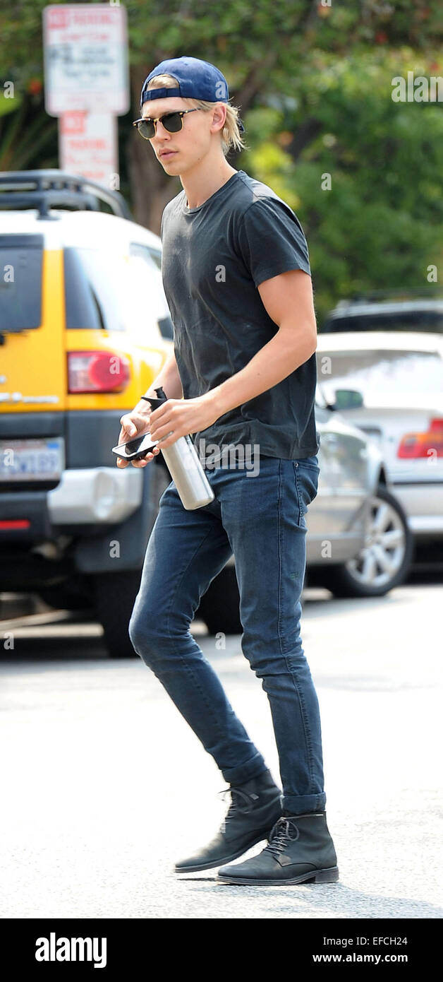 Austin Butler out and about in Santa Monica Featuring: Austin Butler ...