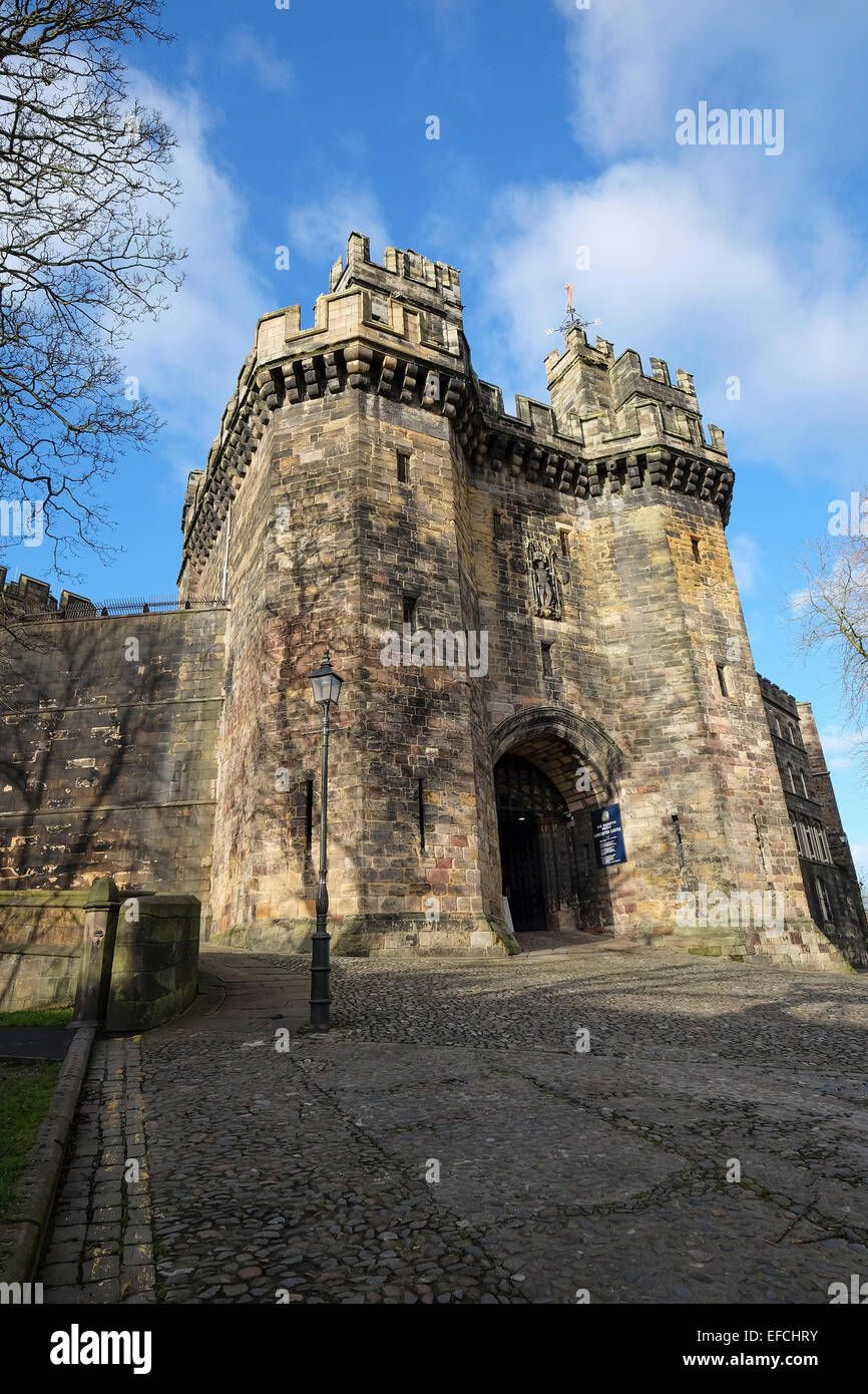 Lancaster Castle Entrance Stock Photo - Alamy