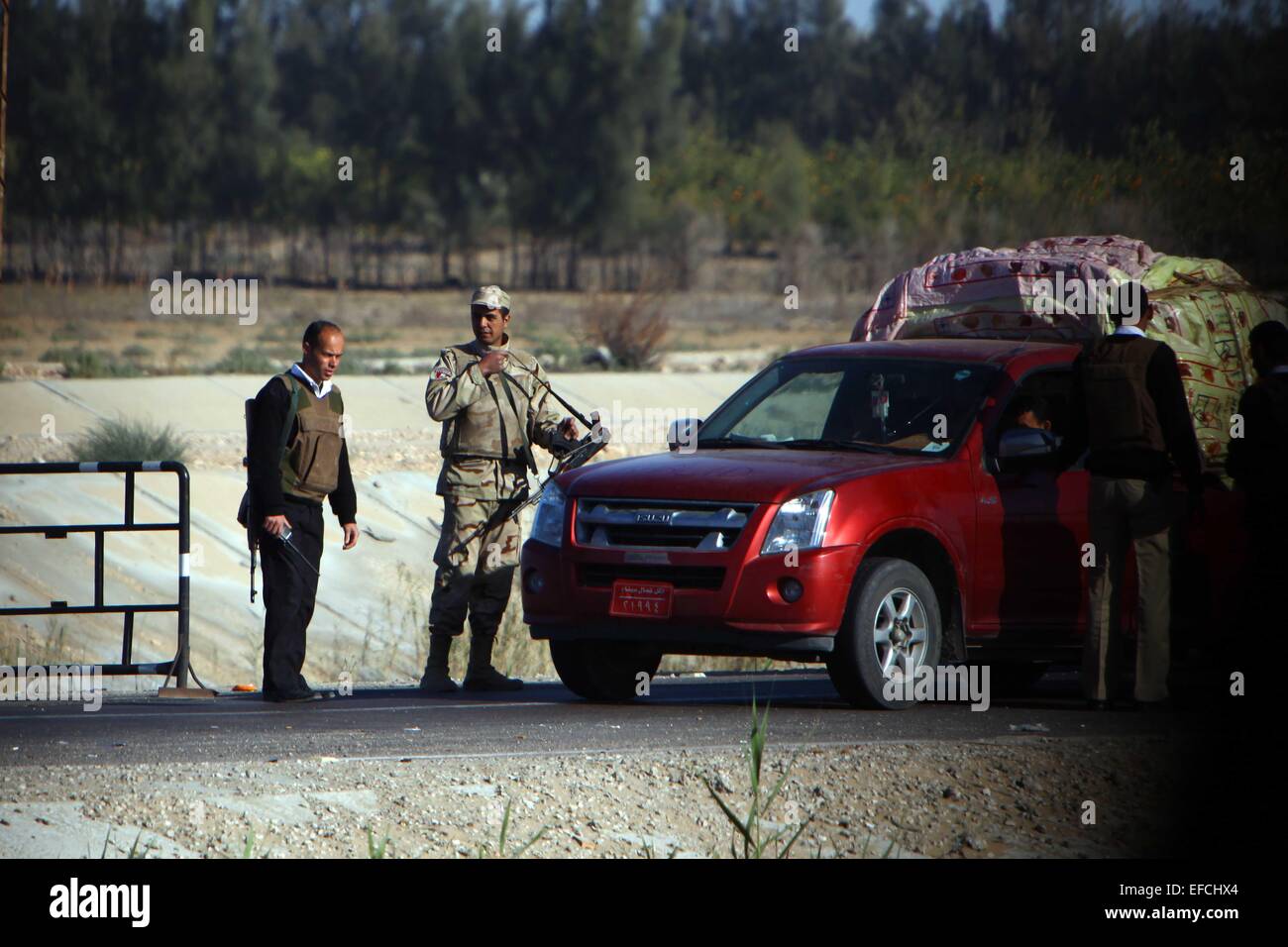 Egypt checkpoint security hi-res stock photography and images - Alamy