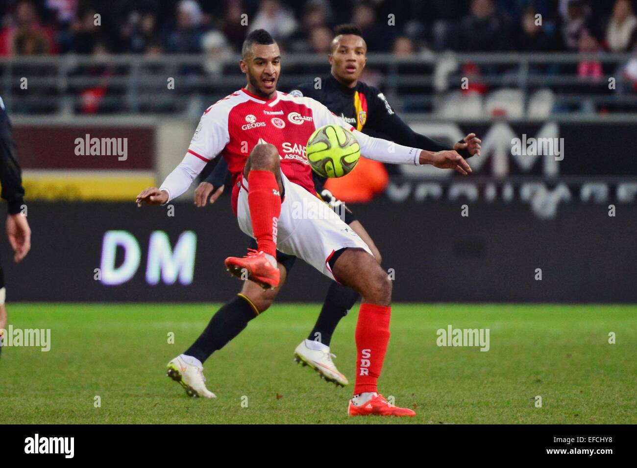 David NGOG - 25.01.2015 - Reims/Lens - 22eme journee de Ligue1.Photo ...