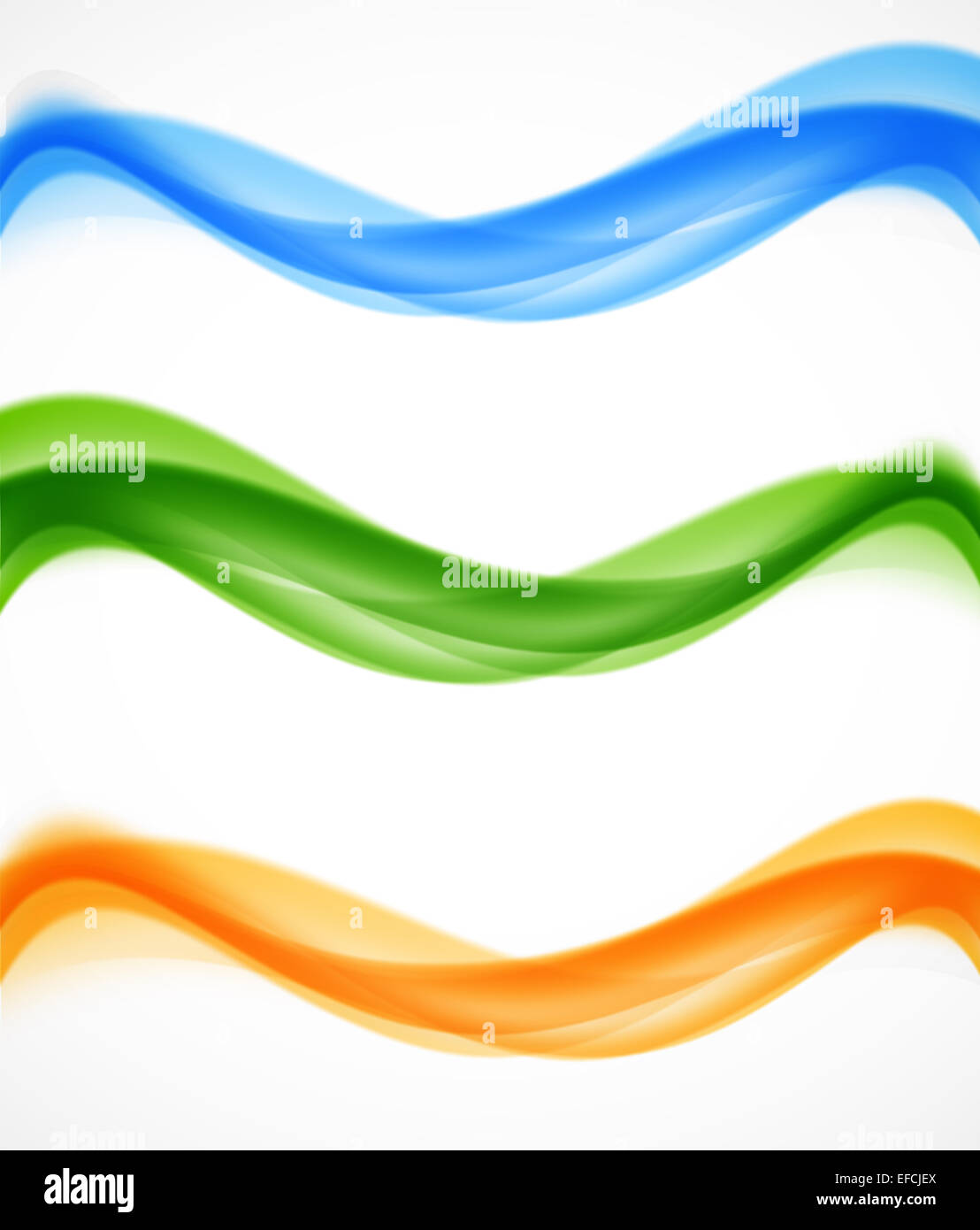 Set of wavy soft banners. Abstract template design Stock Photo - Alamy
