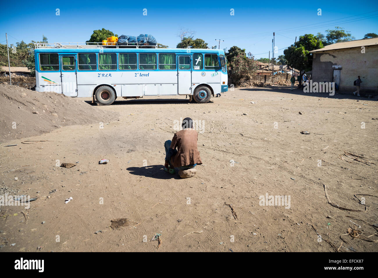 Bus in station, Ethiopia, Africa Stock Photo - Alamy