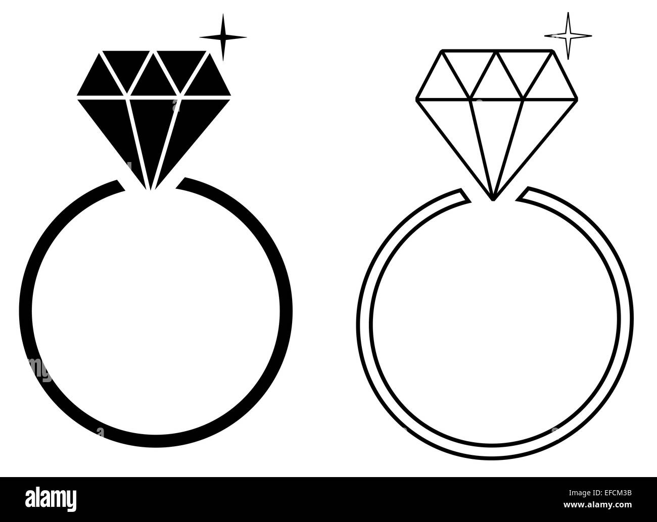 Gold ring vector Black and White Stock Photos & Images - Alamy