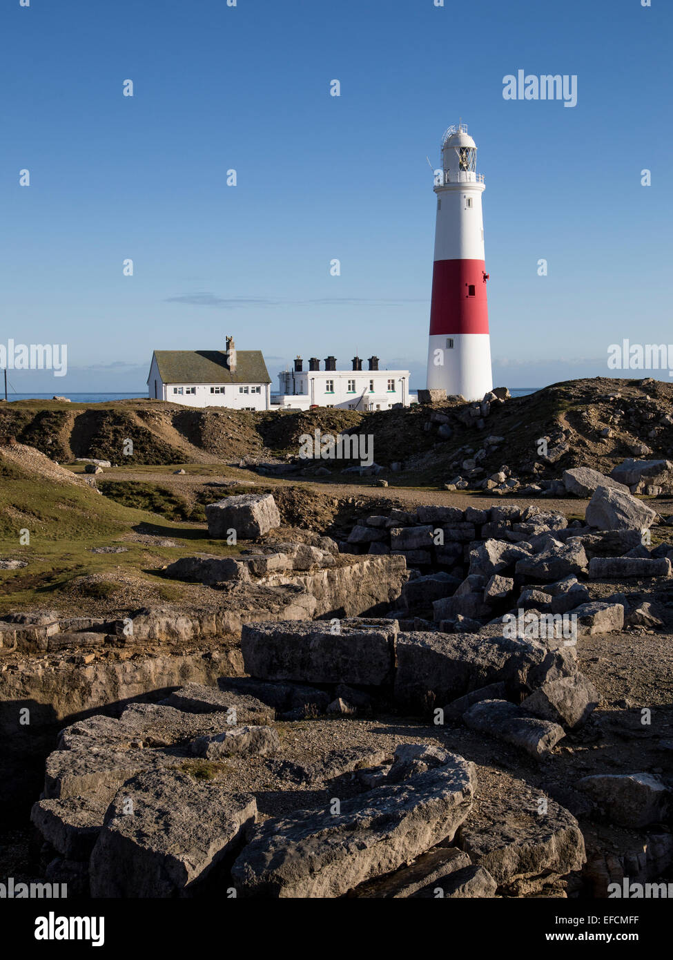 Portland bill lighthouse near weymouth hi-res stock photography and ...