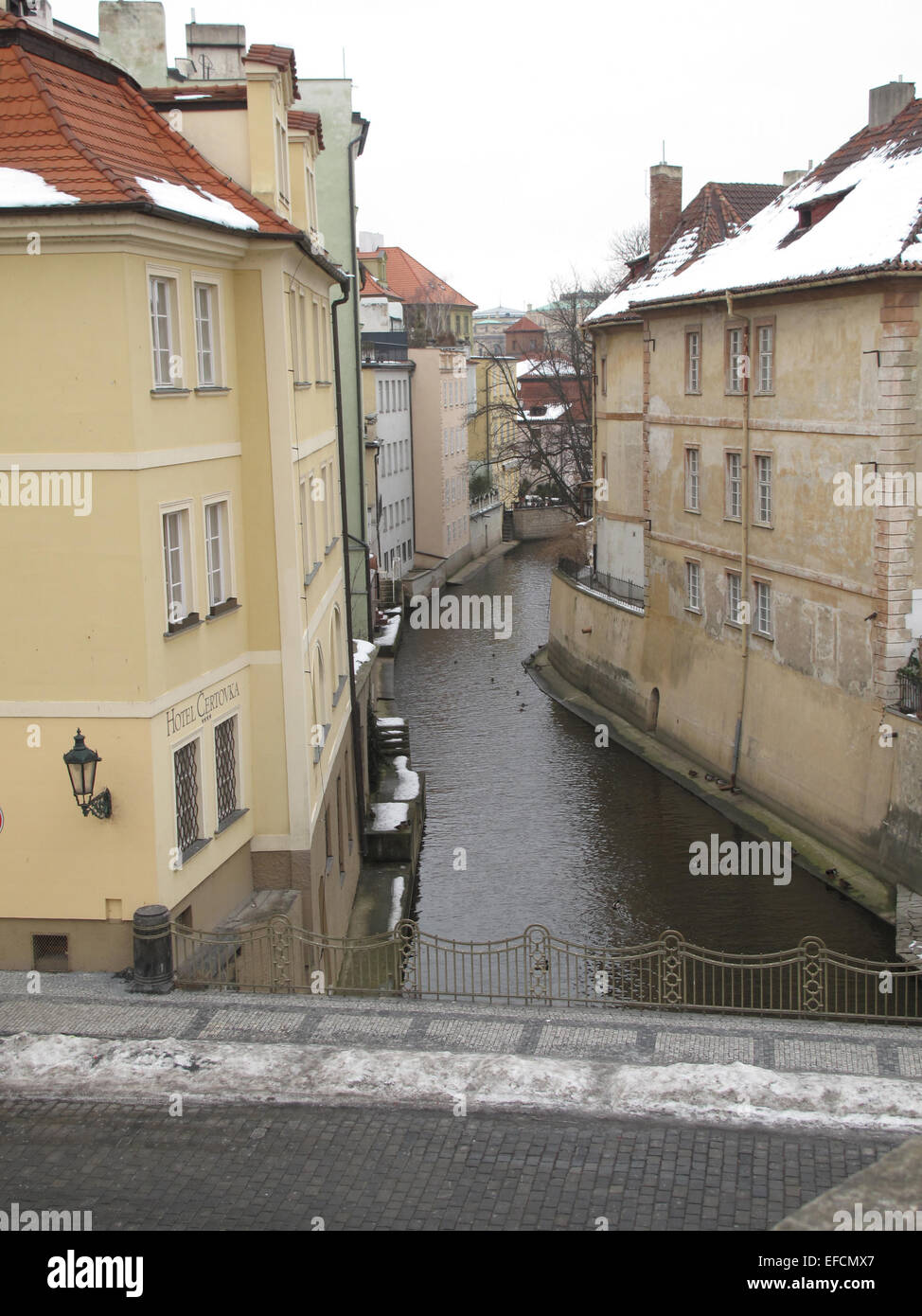 Prague canal From Charles Bridge Stock Photo - Alamy
