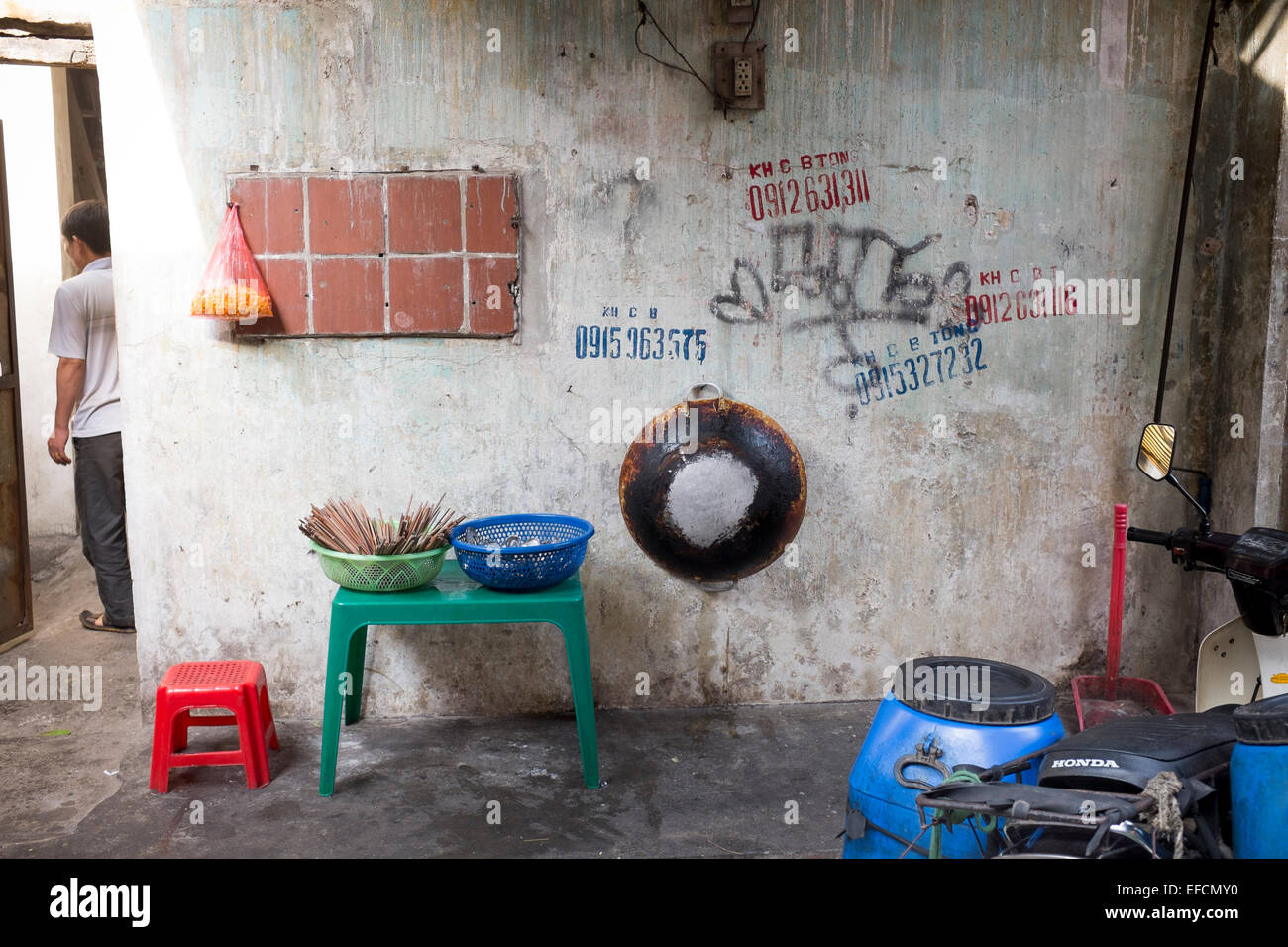 Street Kitchen Ngo Trang Tien Hanoi Vietnam Stock Photo - Alamy