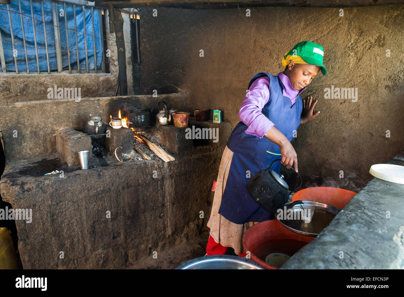 Coffee shop, Addis Ababa, Ethiopia, Africa Stock Photo - Alamy