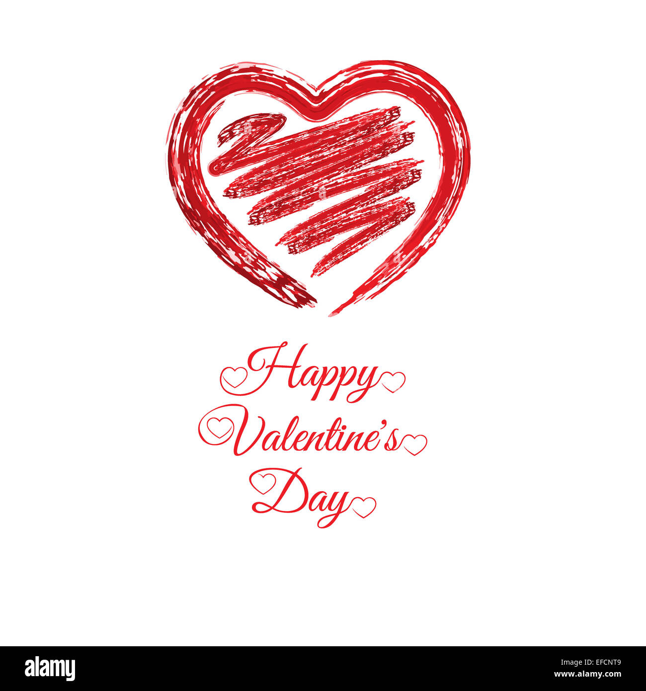 valentines day vintage lettering with brushed heart Stock Photo - Alamy