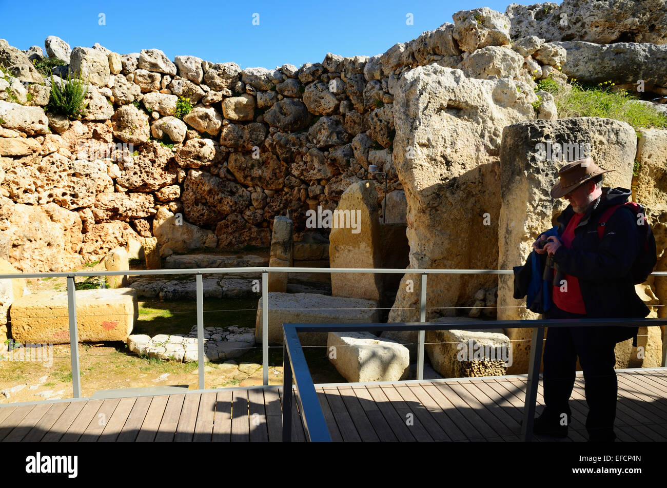 Island of Gozo, Ggantija Temples Stock Photo - Alamy