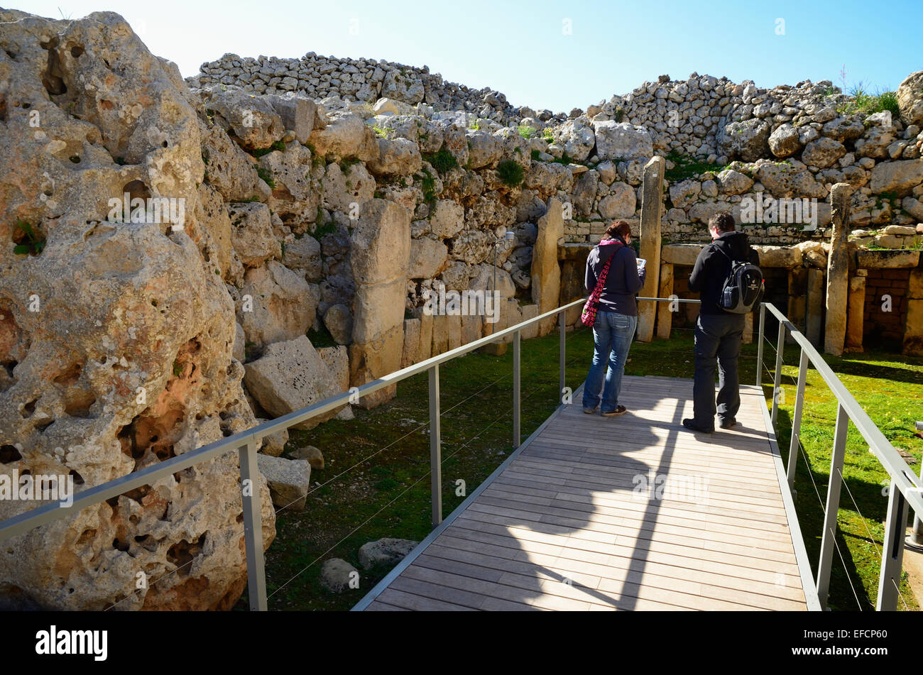 Island of Gozo, Ggantija Temples Stock Photo - Alamy