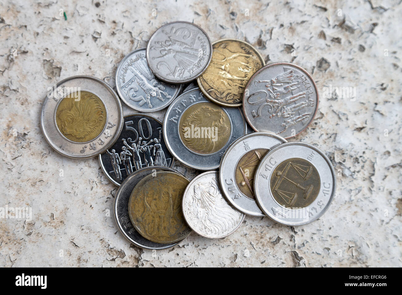 Birr coin ethiopia hi-res stock photography and images - Alamy