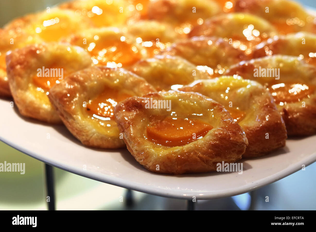 Closeup of fruit danish dessert on buffet line Stock Photo - Alamy