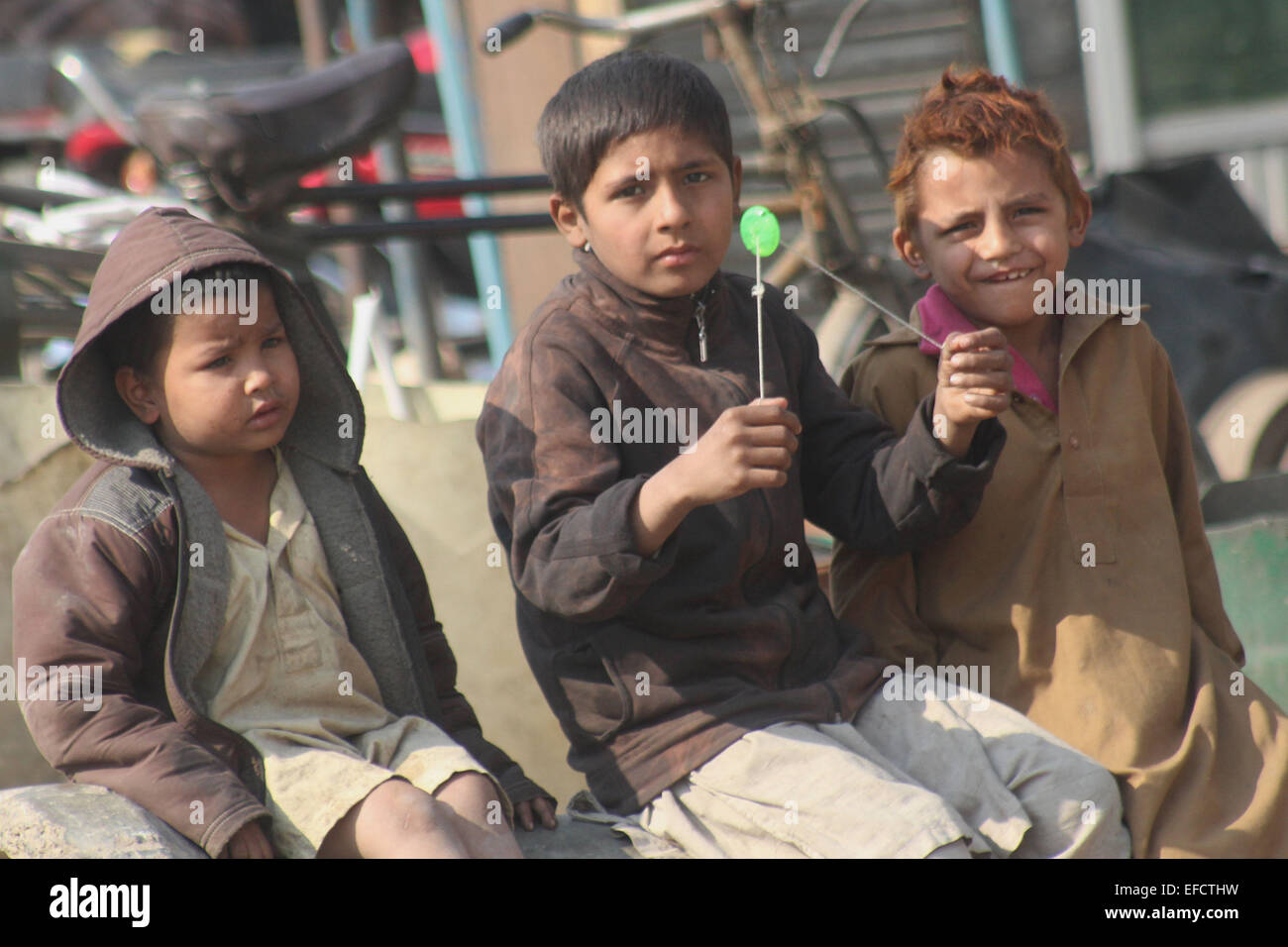 Pakistani poor children takes a part of International Street Children's ...