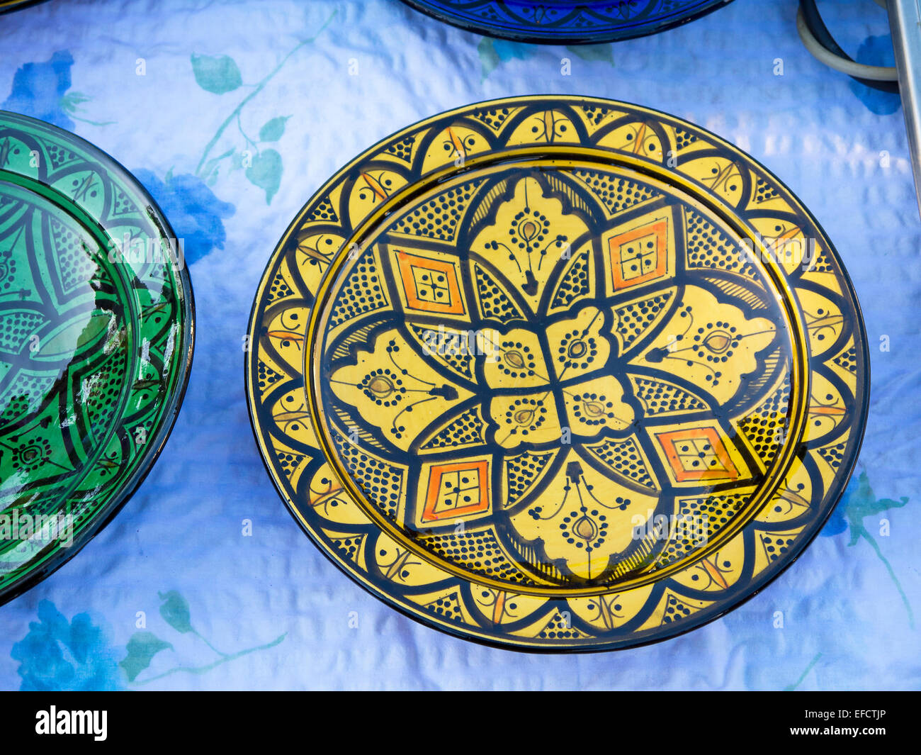 Moorish Style Pottery in Nerja Spain Stock Photo - Alamy