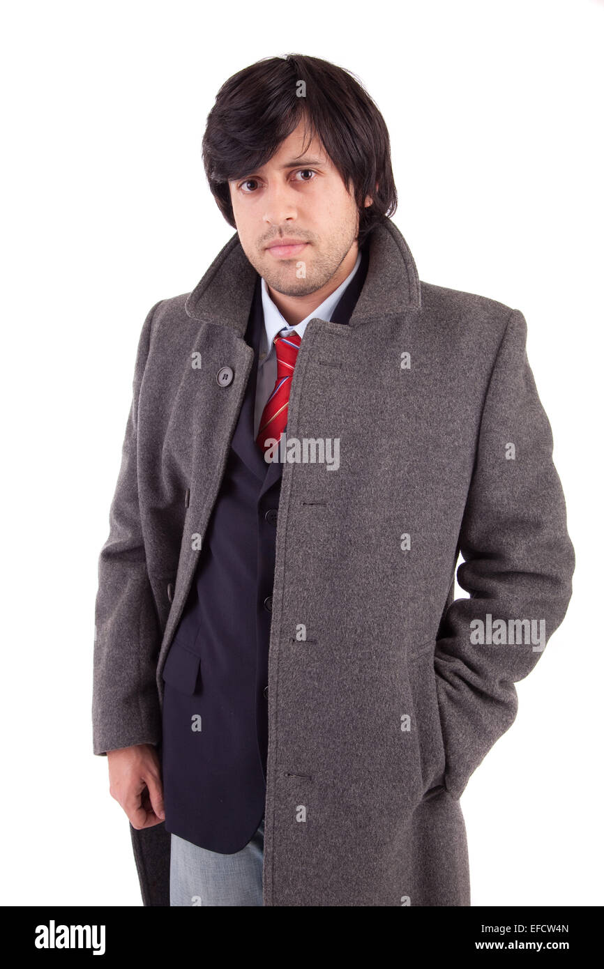Young Engineer posing isolated over white background Stock Photo - Alamy