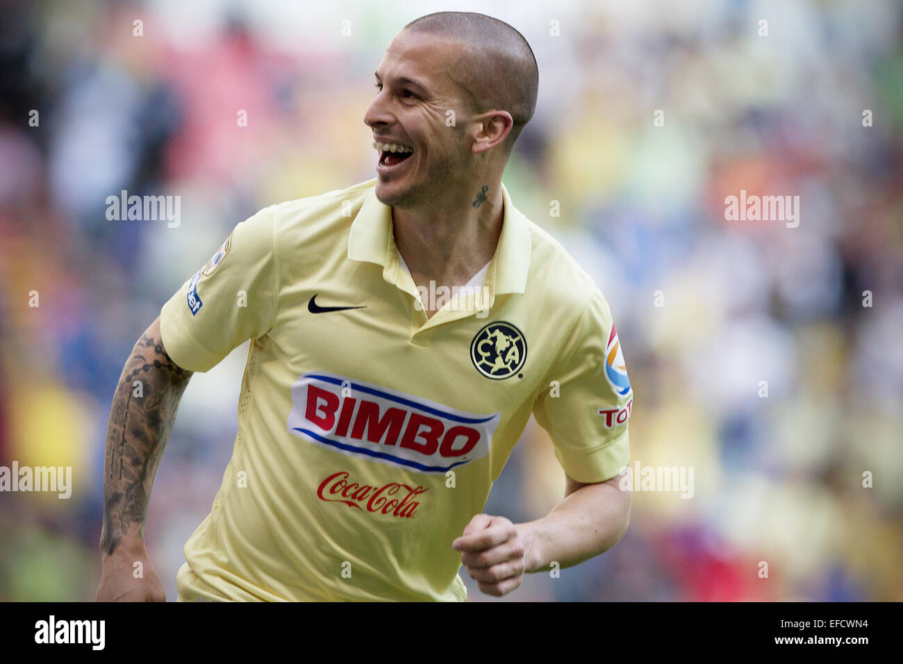 Mexico City, Mexico. 31st Jan, 2015. America's Dario Benedetto ...