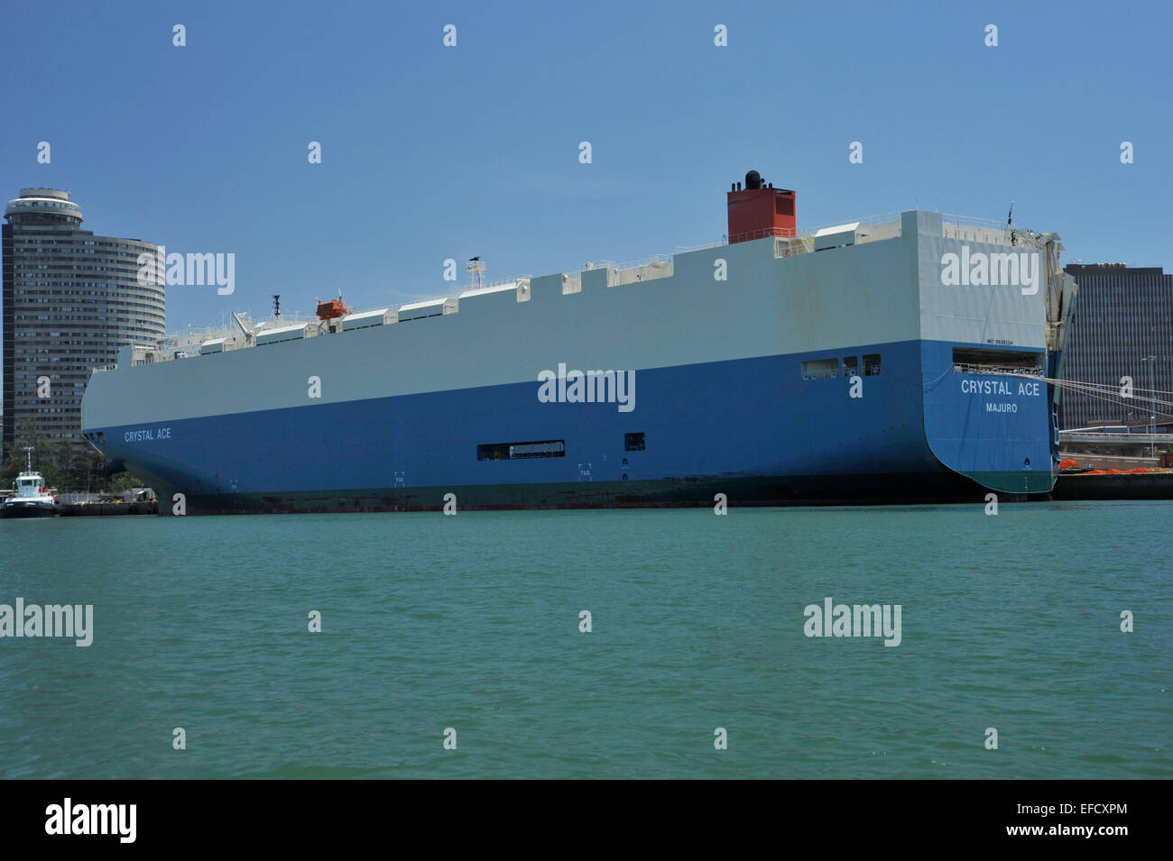 Seascape, global ports, RORO car transporter ship, vessel Crystal Ace ...