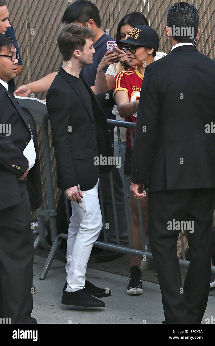 Daniel Radcliffe arrives at the ABC studios for late-night talk show ...