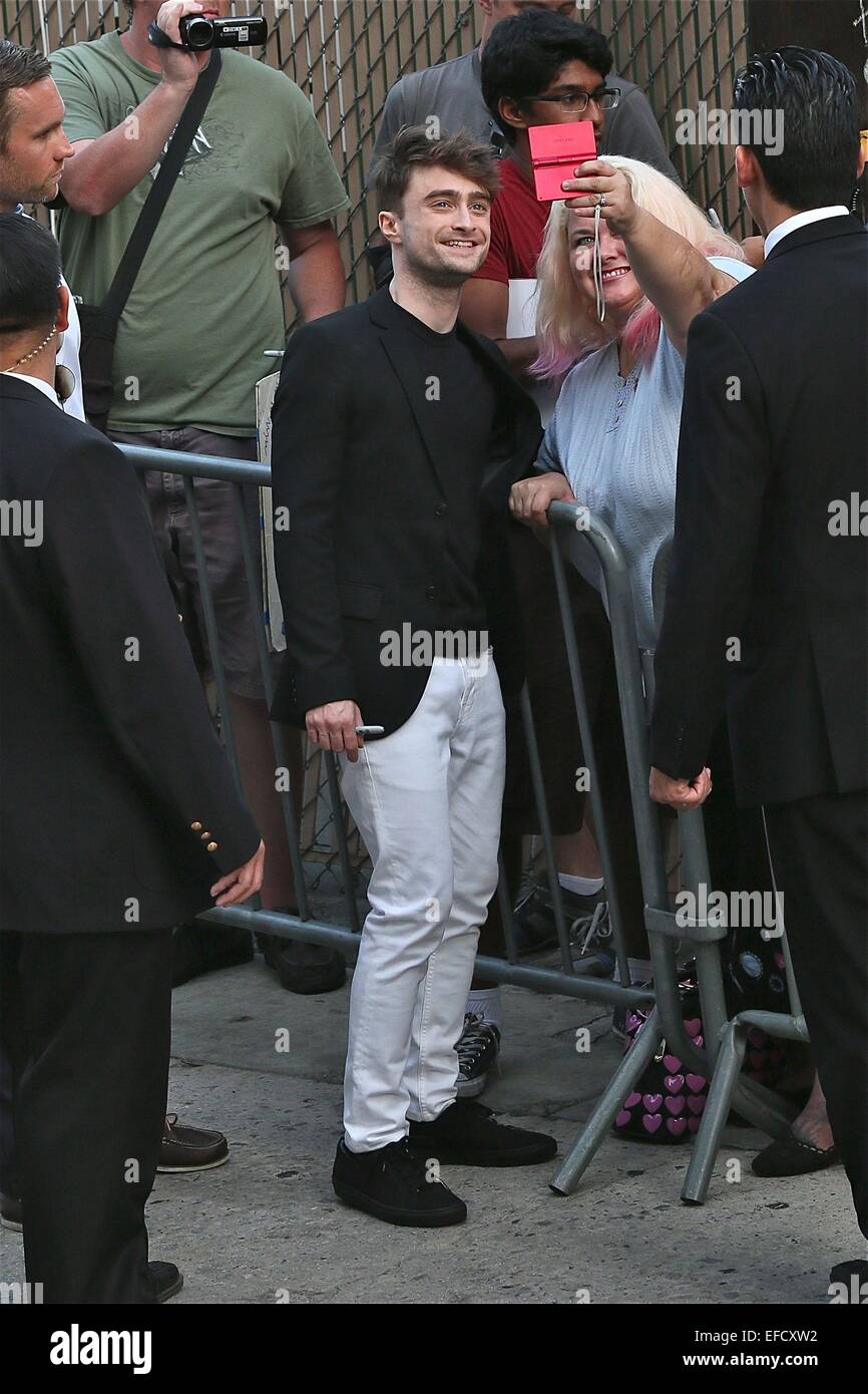 Daniel Radcliffe arrives at the ABC studios for late-night talk show ...