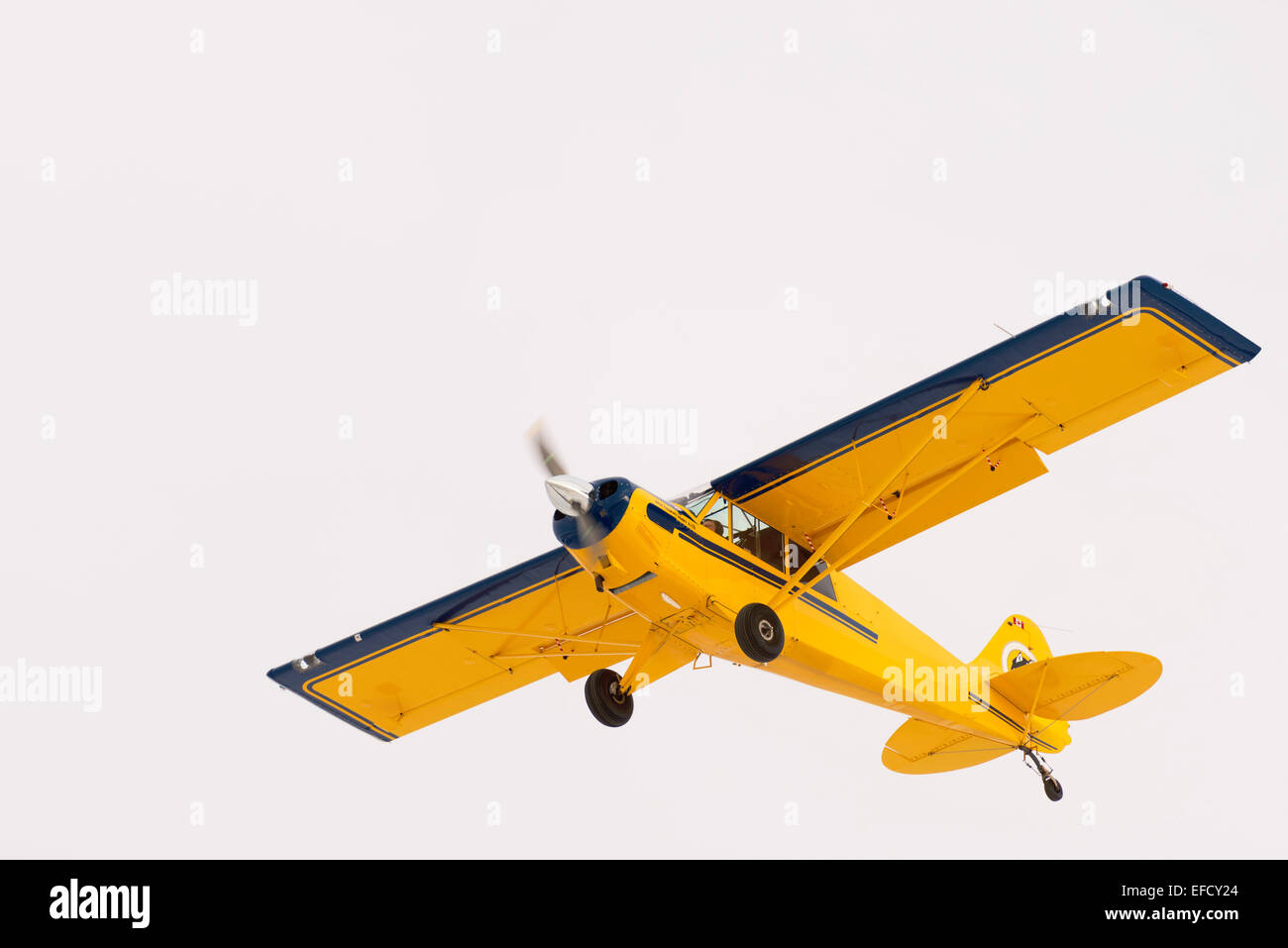Single engine aircraft flying Stock Photo - Alamy